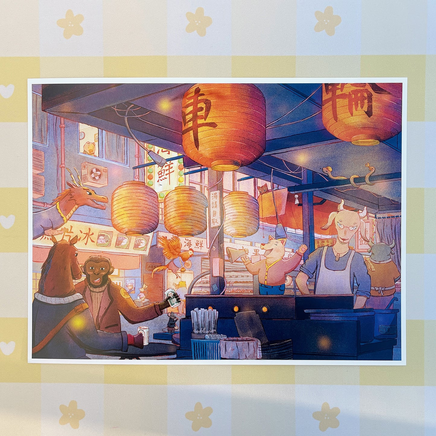 Night Market Art Print – Aubluvion